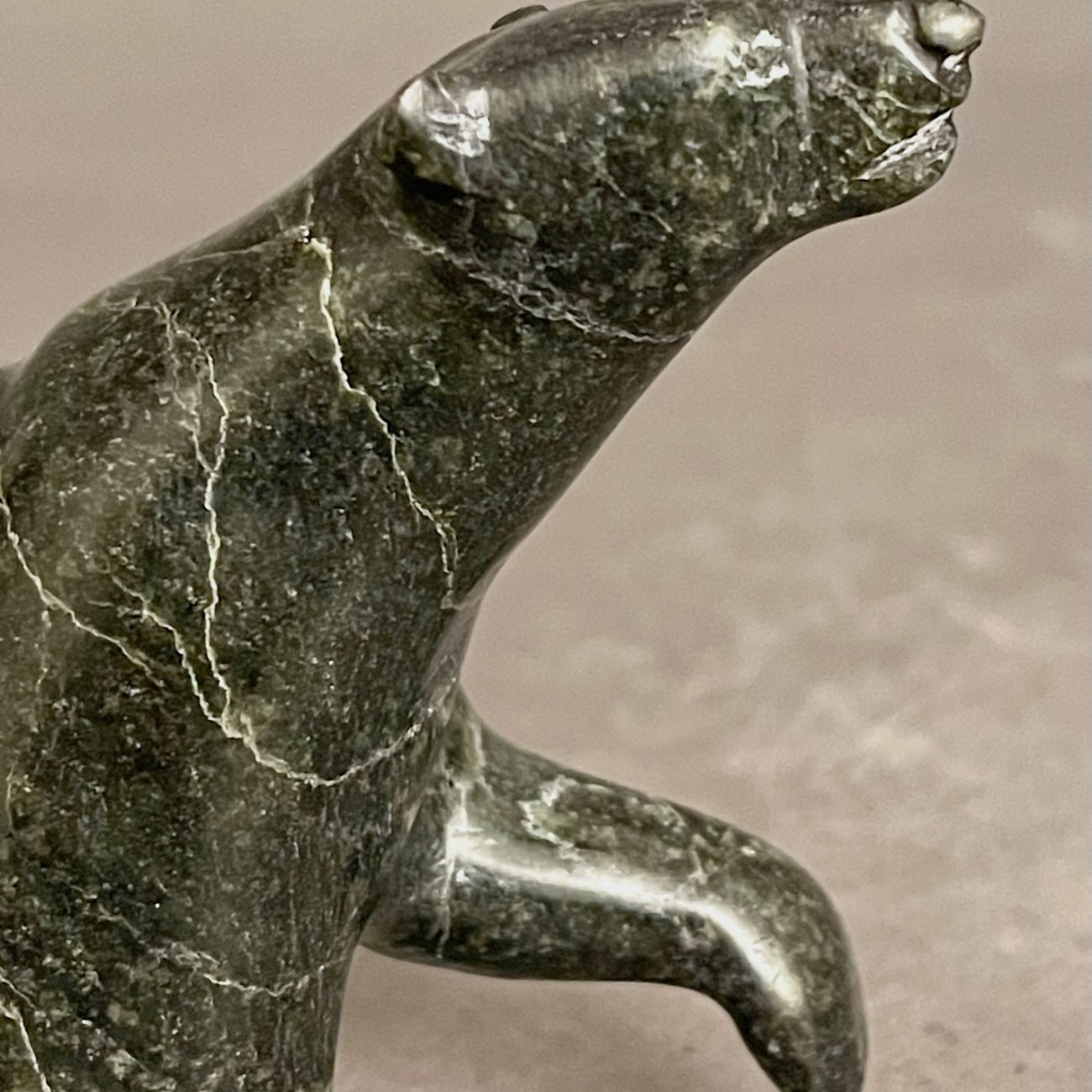 Walking Bear _ Tim Pee - Baffin Inuit Art