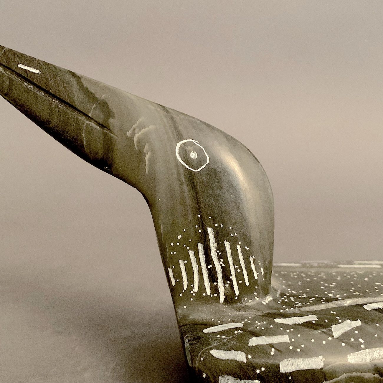 Jimmy Iqaluq _ Loon - Baffin Inuit Art